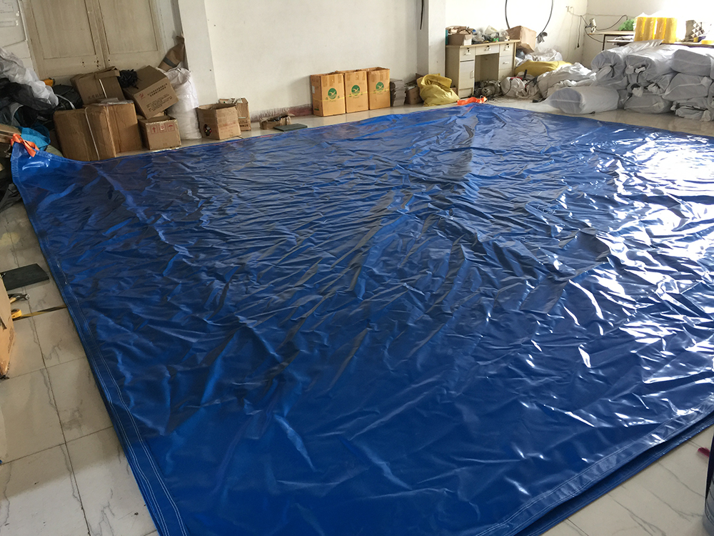 Construction Roof Snow Removal Tarps - 18oz Antislip PVC Fabric ...